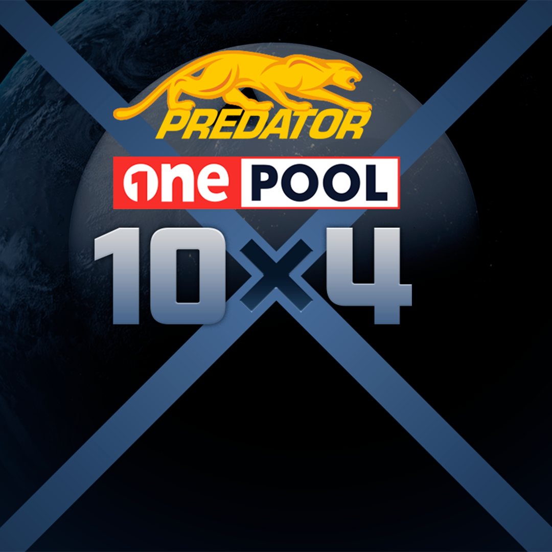 DRAW - PREDATOR ONE POOL 10X4 - WORLD ONE POOL 10 BALL - World One Pool 10